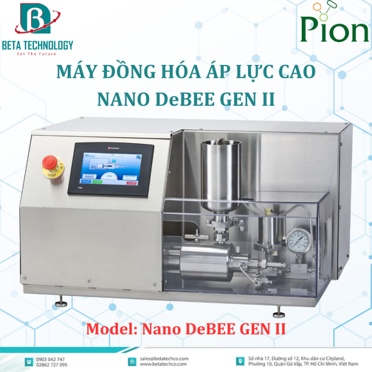 Máy đồng hóa áp lực cao Nano DeBEE GenII - Beta Technology